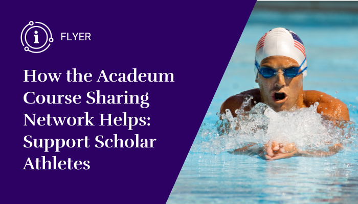 How the Acadeum Course Sharing Network Helps: Support Scholar Athletes